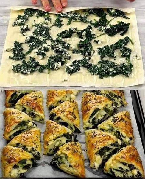 Greek Spinach Triangles